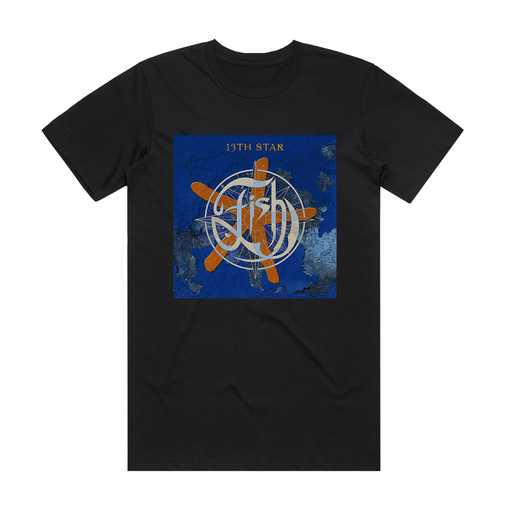 Fish 13Th Star Album Cover T-Shirt Black – ALBUM COVER T-SHIRTS