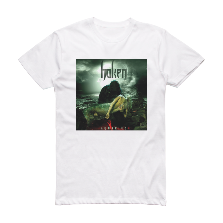 Haken Aquarius Album Cover T-Shirt White – ALBUM COVER T-SHIRTS