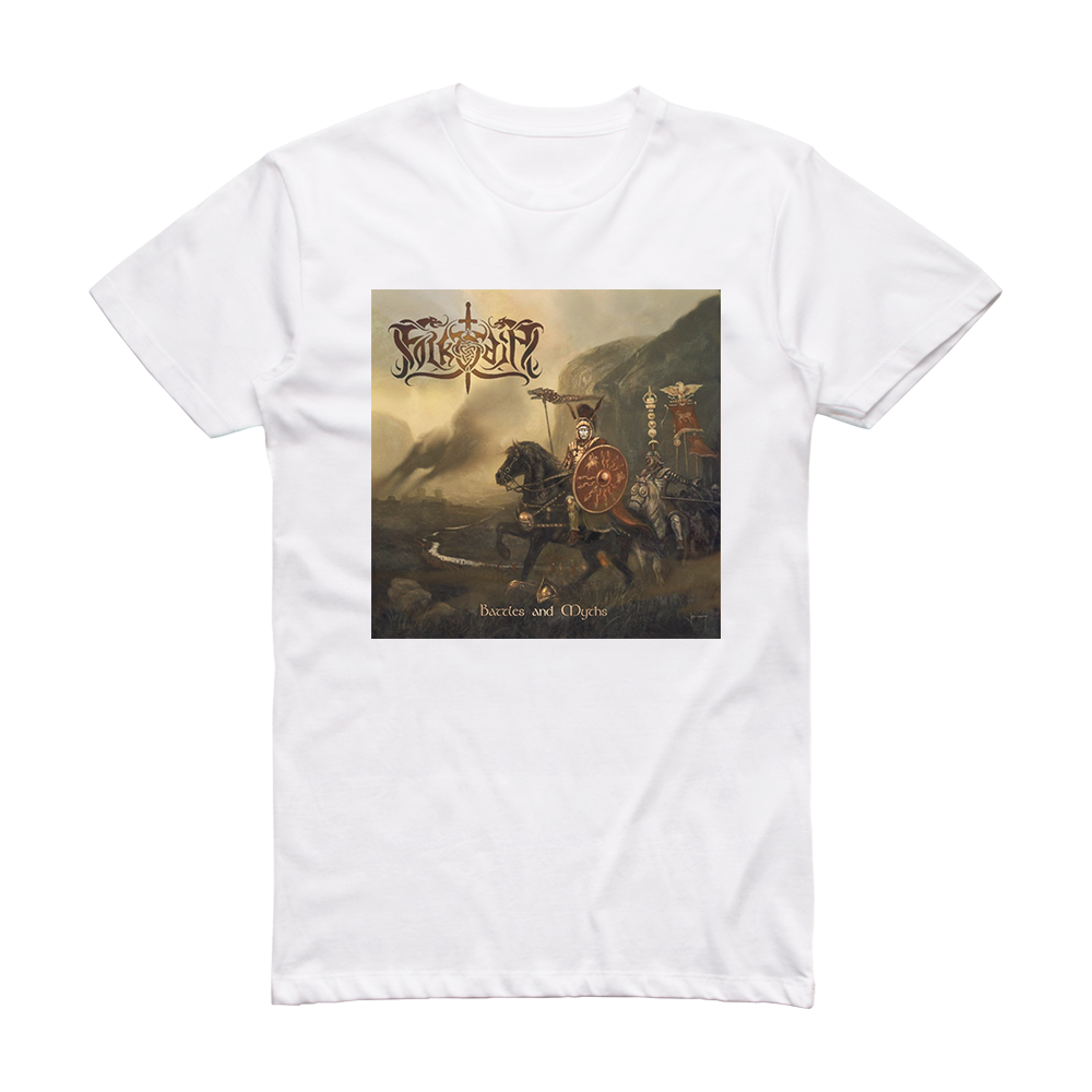 Folkodia Battles And Myths Album Cover T-Shirt White – ALBUM COVER T-SHIRTS