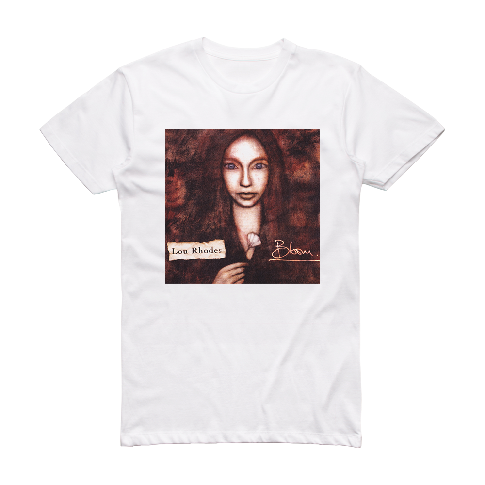 Lou Rhodes Bloom Album Cover T-Shirt White – ALBUM COVER T-SHIRTS