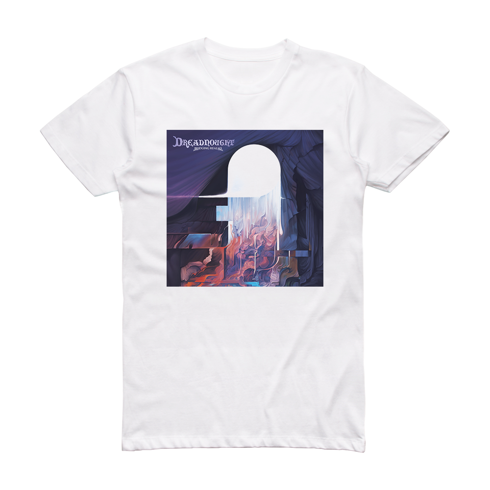 Dreadnought Bridging Realms Album Cover T-Shirt White – ALBUM COVER T-SHIRTS