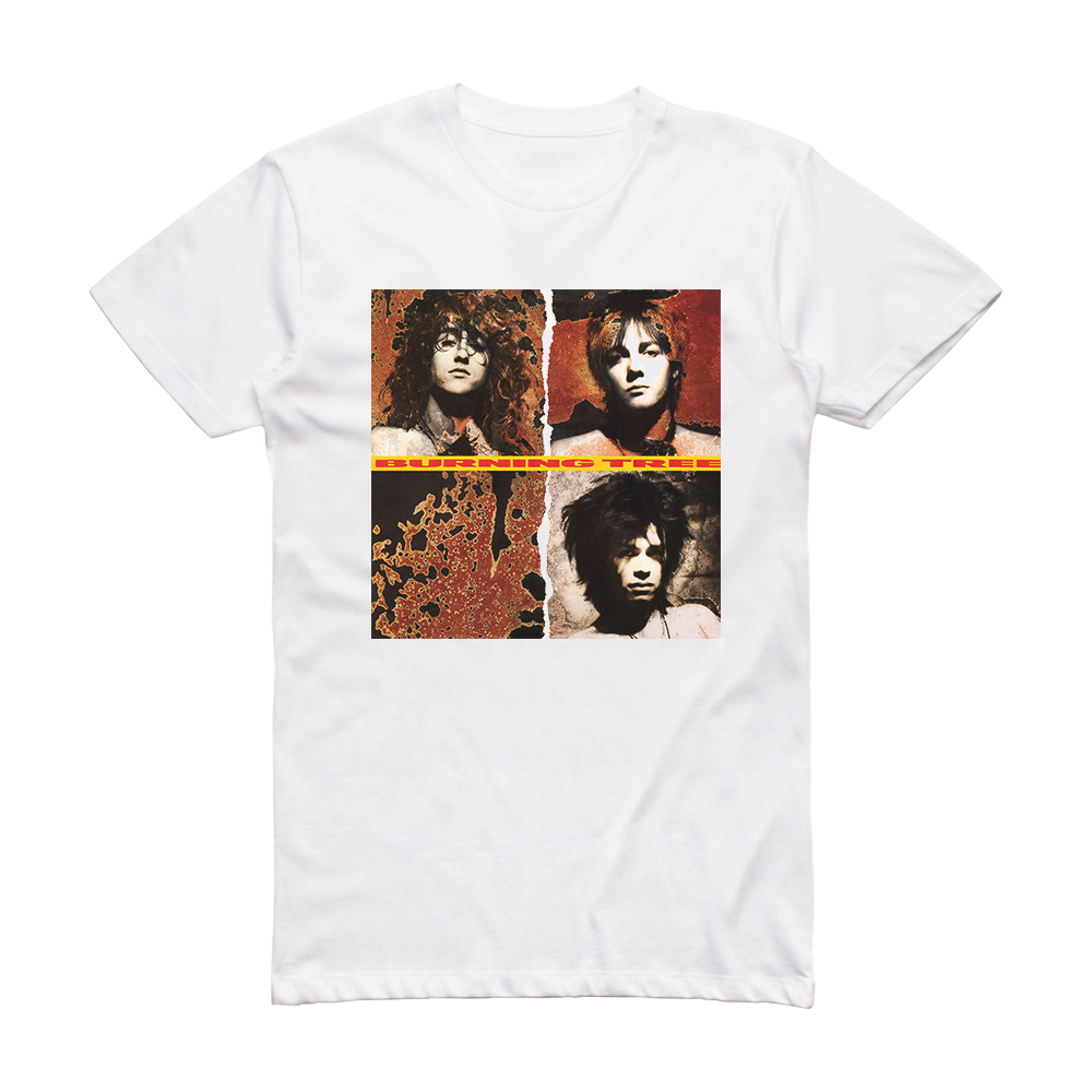 Burning Tree Burning Tree Album Cover T-Shirt White – ALBUM COVER T-SHIRTS
