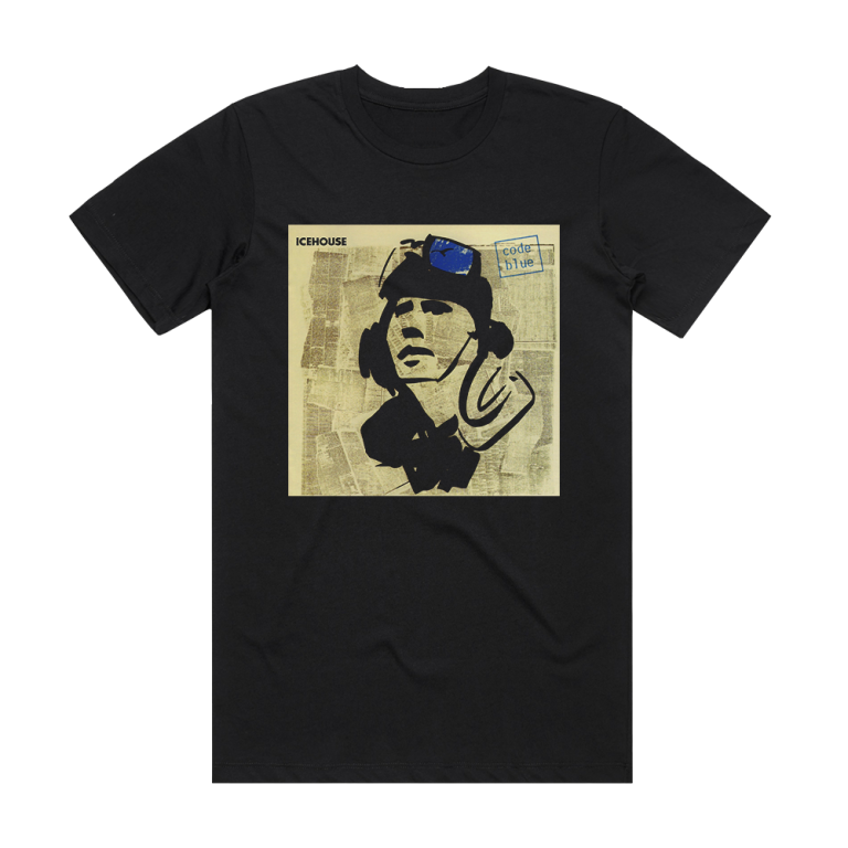 Icehouse Code Blue Album Cover T-Shirt Black – ALBUM COVER T-SHIRTS