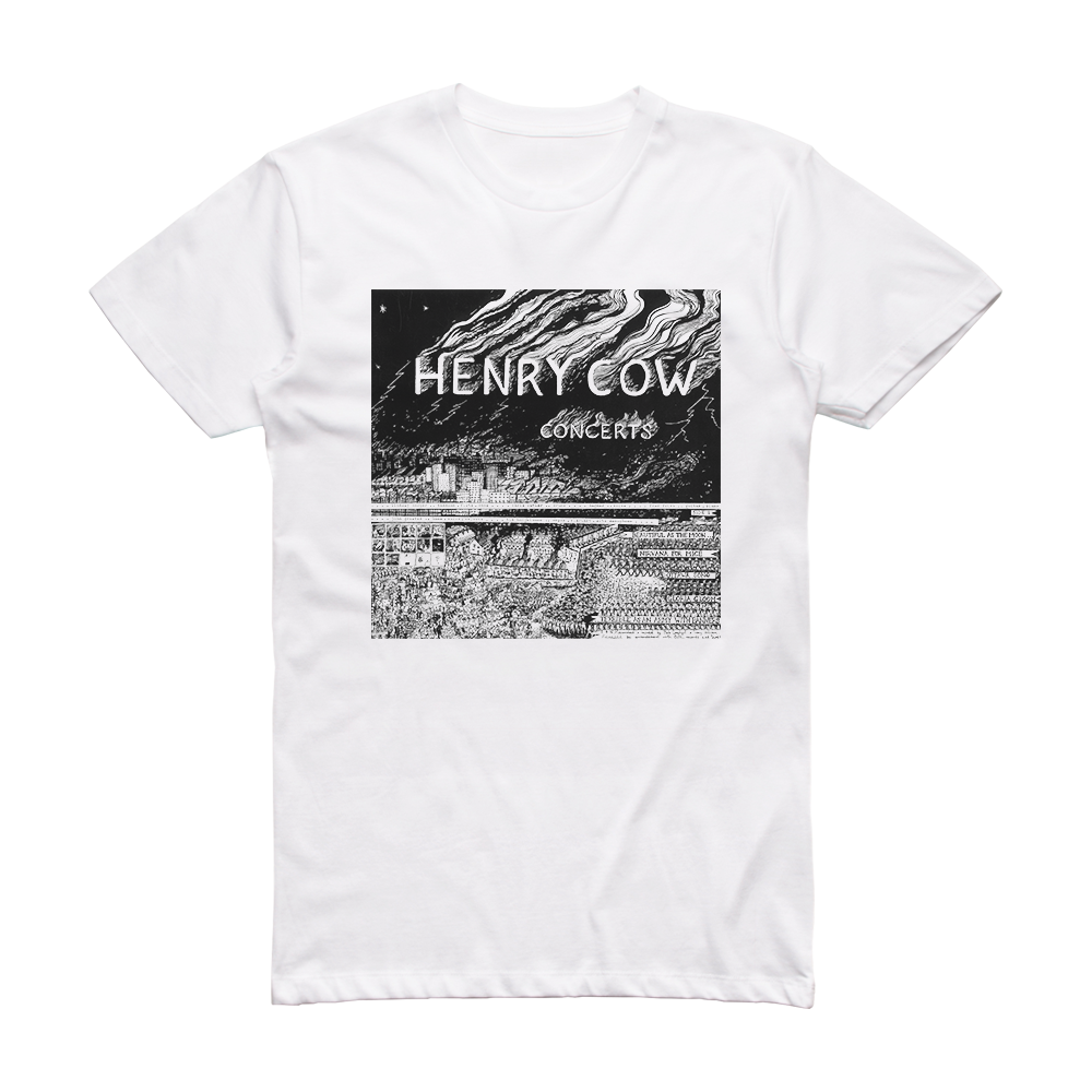 Henry Cow Concerts Album Cover T-Shirt White – ALBUM COVER T-SHIRTS