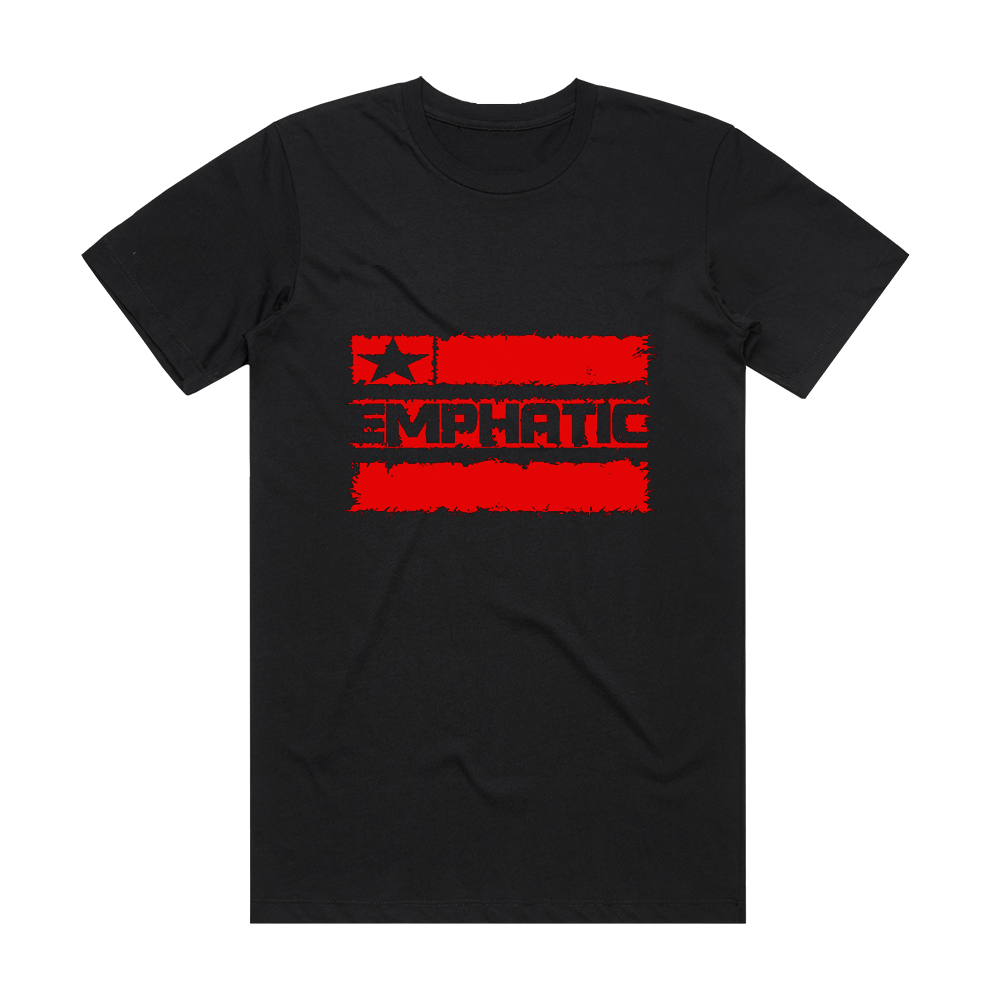 Emphatic Emphatic Album Cover T-Shirt Black – ALBUM COVER T-SHIRTS
