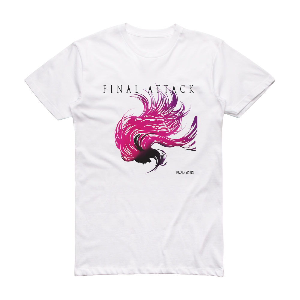 Dazzle Vision Final Attack Album Cover T-Shirt White – ALBUM COVER T-SHIRTS