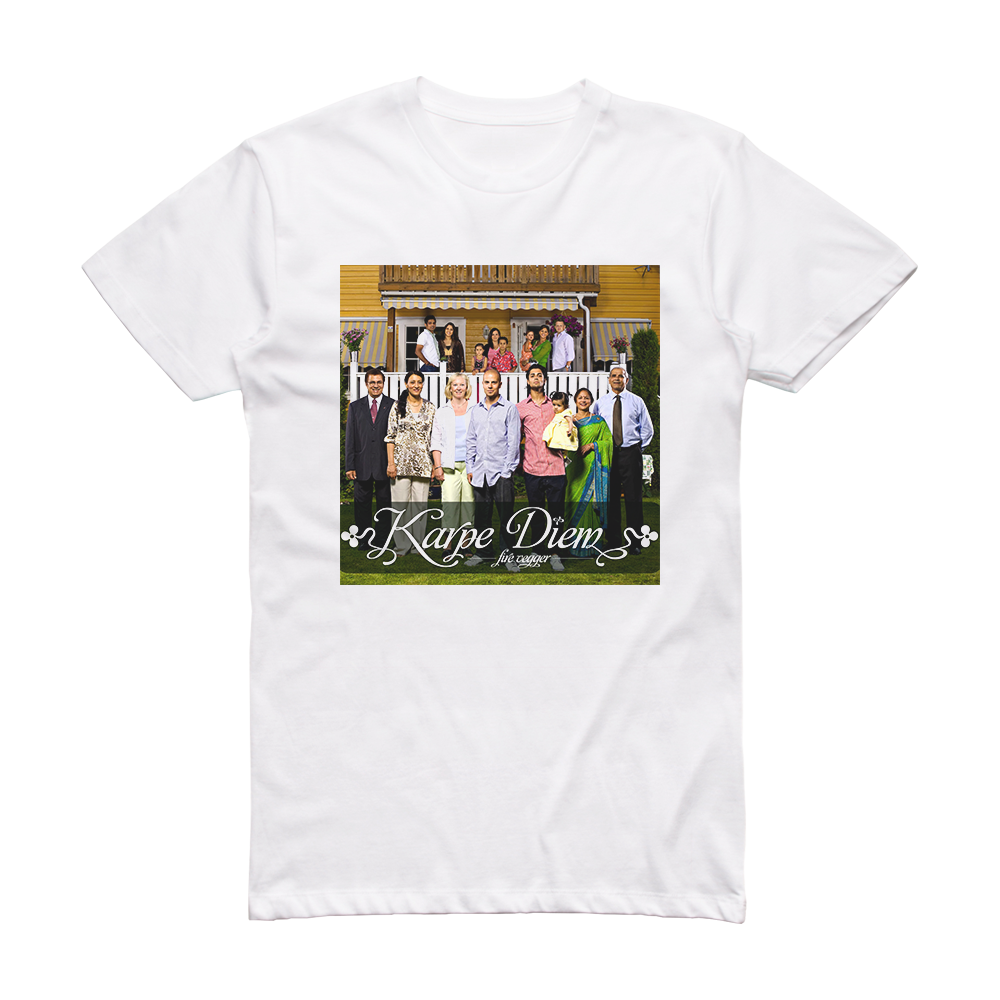 Karpe Diem Fire Vegger Album Cover T-Shirt White – ALBUM COVER T-SHIRTS