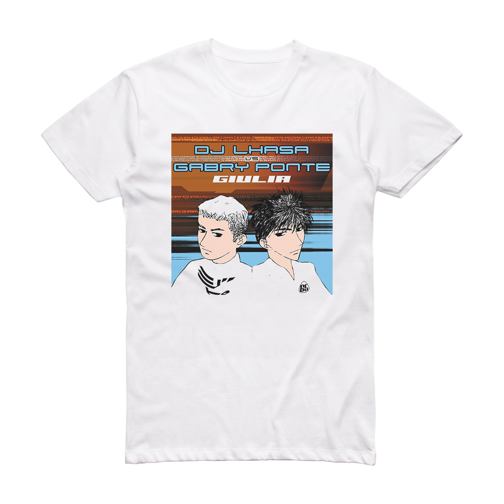 DJ Lhasa Giulia Album Cover T-Shirt White – ALBUM COVER T-SHIRTS