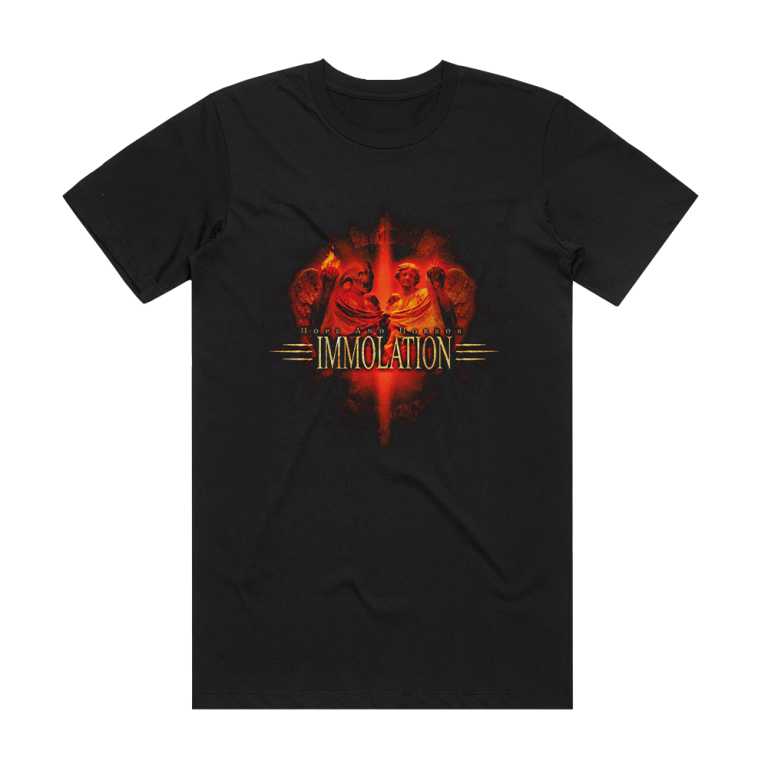 Immolation Hope And Horror Album Cover T-Shirt Black – ALBUM COVER T-SHIRTS