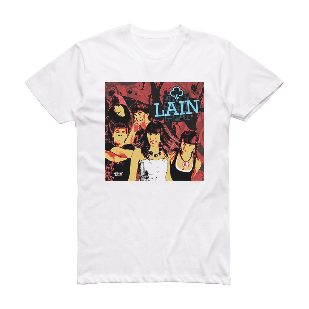 Lain Lain Album Cover T-Shirt White – ALBUM COVER T-SHIRTS