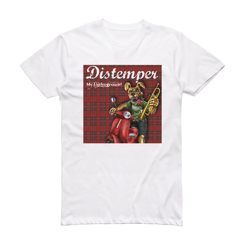 Distemper My Underground Album Cover T-Shirt White – ALBUM COVER T-SHIRTS