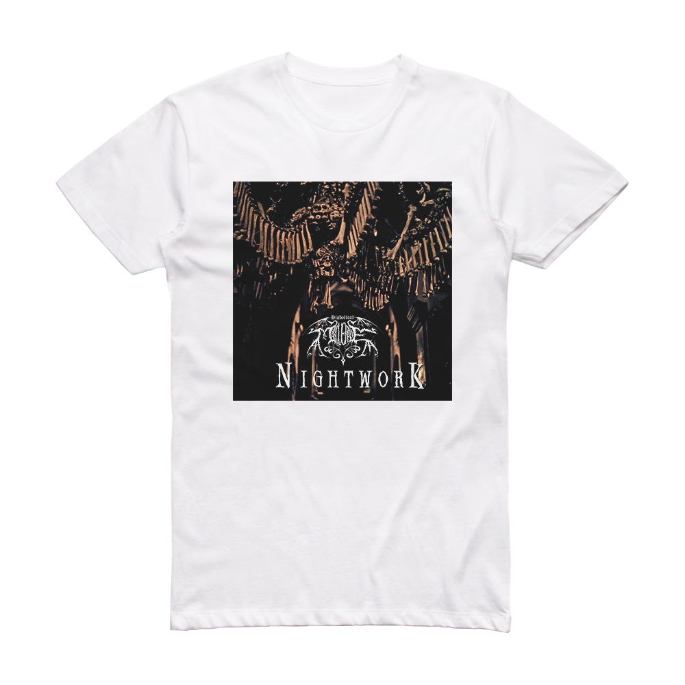 Diabolical Masquerade Nightwork Album Cover T-Shirt White – ALBUM COVER ...