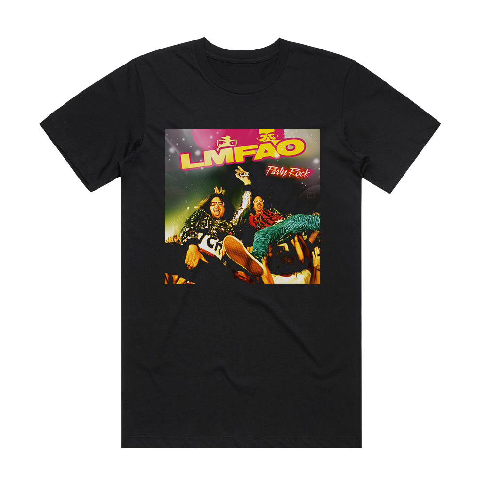 LMFAO Party Rock Album Cover T-Shirt Black – ALBUM COVER T-SHIRTS