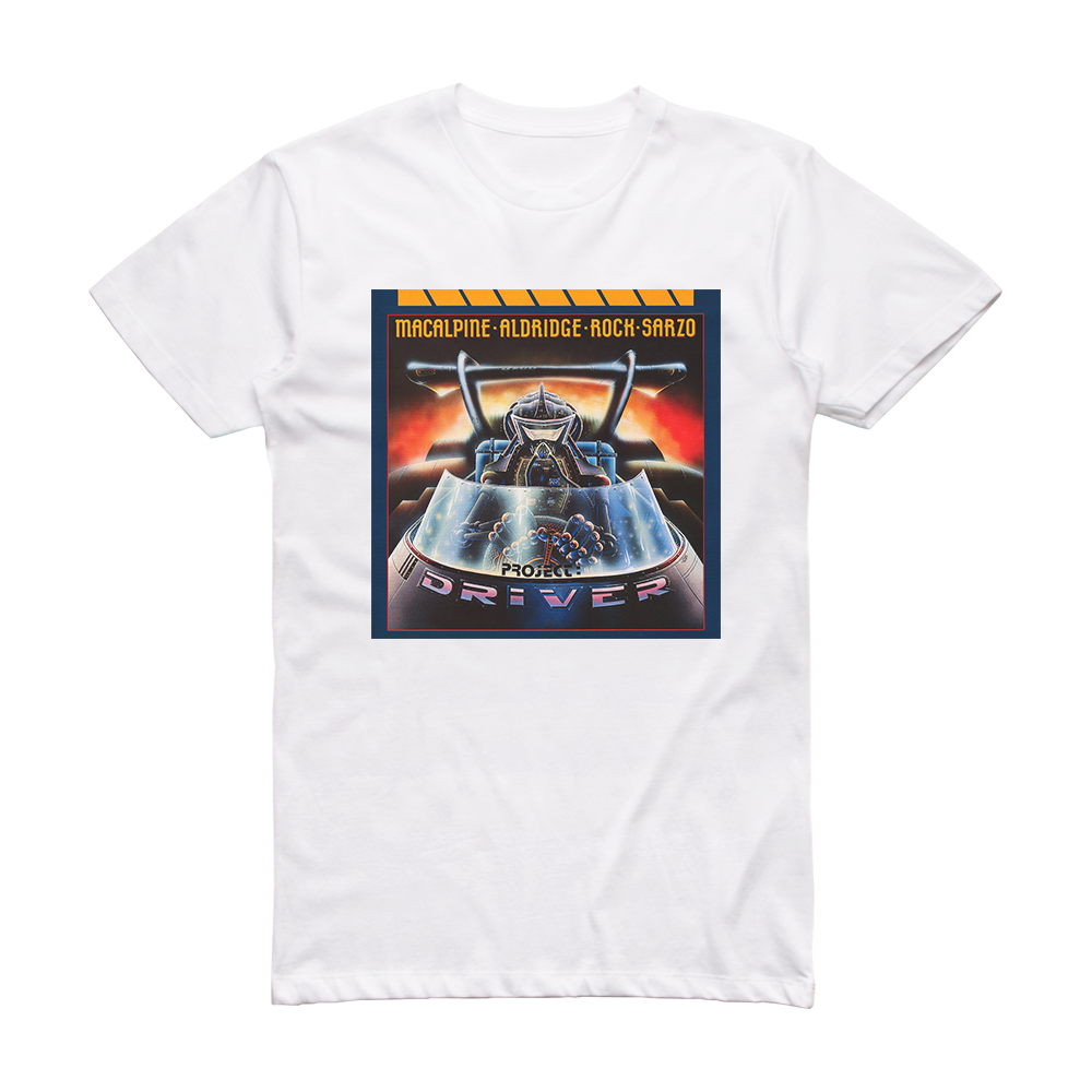 M A R S Project Driver Album Cover T-Shirt White – ALBUM COVER T-SHIRTS
