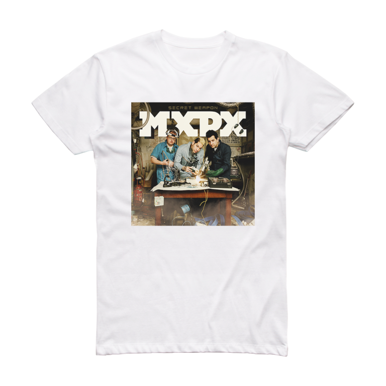 MxPx Secret Weapon Album Cover T-Shirt White – ALBUM COVER T-SHIRTS