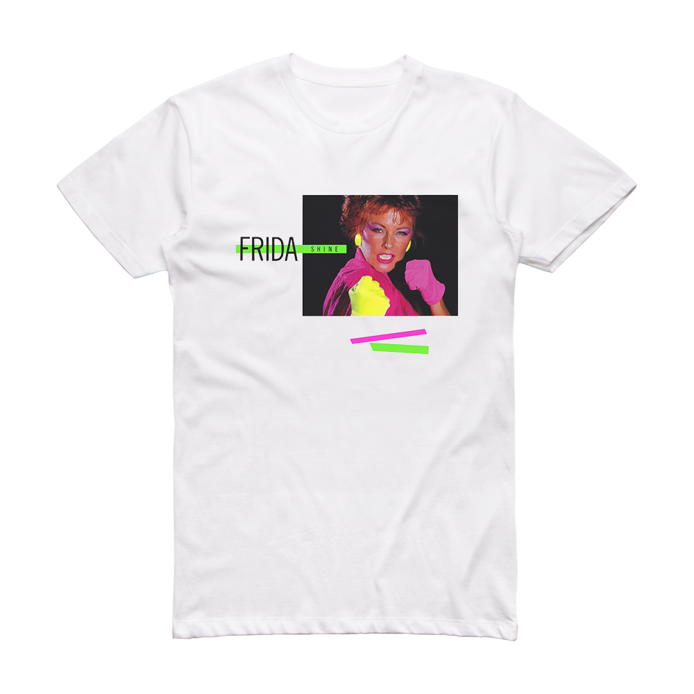 Frida Shine Album Cover T-Shirt White – ALBUM COVER T-SHIRTS