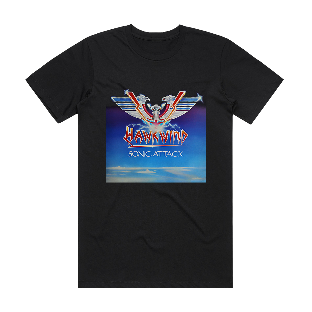 Hawkwind Sonic Attack Album Cover T-Shirt Black – ALBUM COVER T-SHIRTS