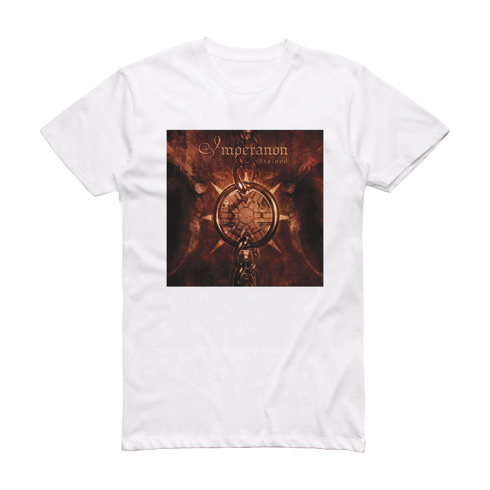 Imperanon Stained Album Cover T-Shirt White – ALBUM COVER T-SHIRTS