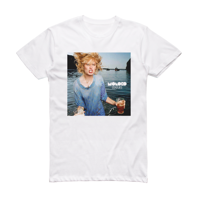 Moloko Statues Album Cover T-Shirt White – ALBUM COVER T-SHIRTS