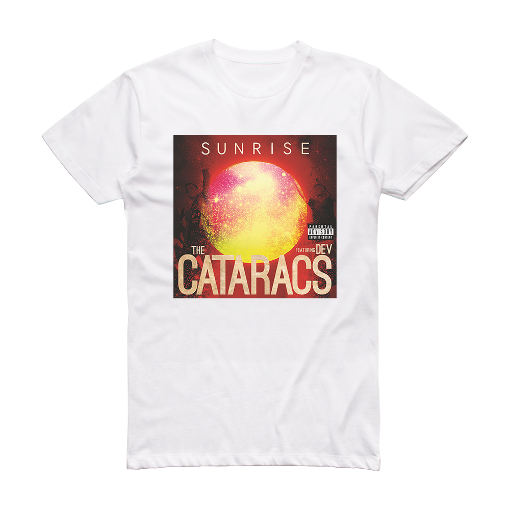 Dev Sunrise Album Cover T-Shirt White – ALBUM COVER T-SHIRTS