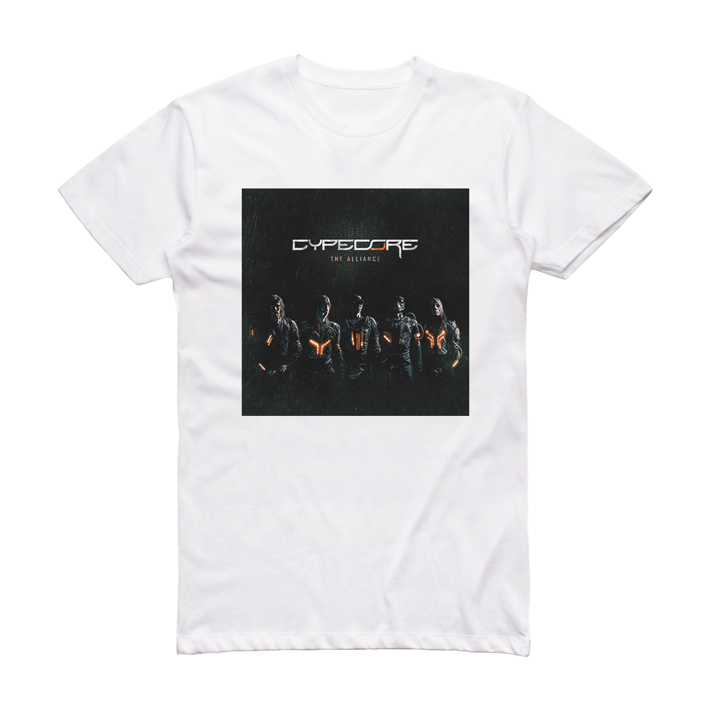 Cypecore The Alliance Album Cover T-Shirt White – ALBUM COVER T-SHIRTS