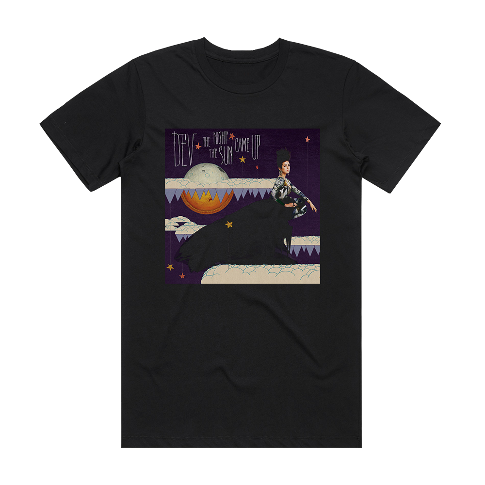 Dev The Night The Sun Came Up 1 Album Cover T-Shirt Black – ALBUM COVER ...