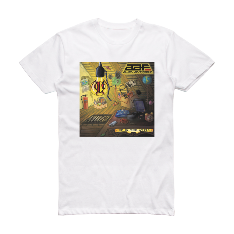 Alien Ant Farm Up In The Attic Album Cover T-Shirt White – ALBUM COVER ...