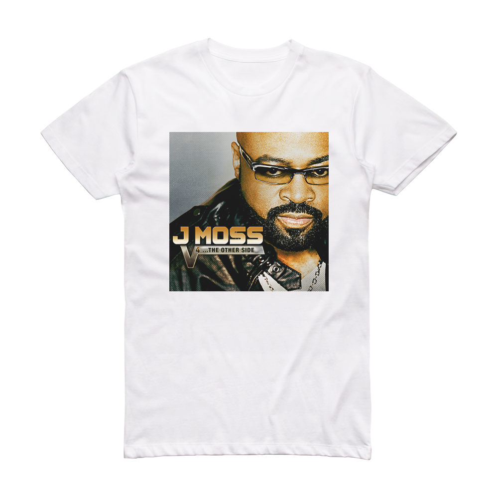 J Moss V4The Other Side Album Cover T-Shirt White – ALBUM COVER T-SHIRTS