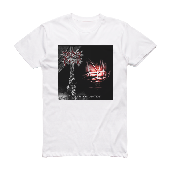 Cerebral Effusion Violence In Motion Album Cover T-Shirt White – ALBUM ...