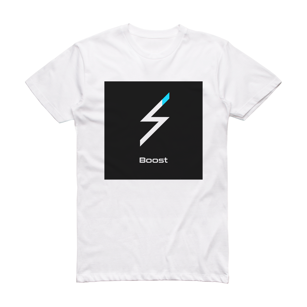 Sparkee Boost Album Cover T-Shirt White – ALBUM COVER T-SHIRTS