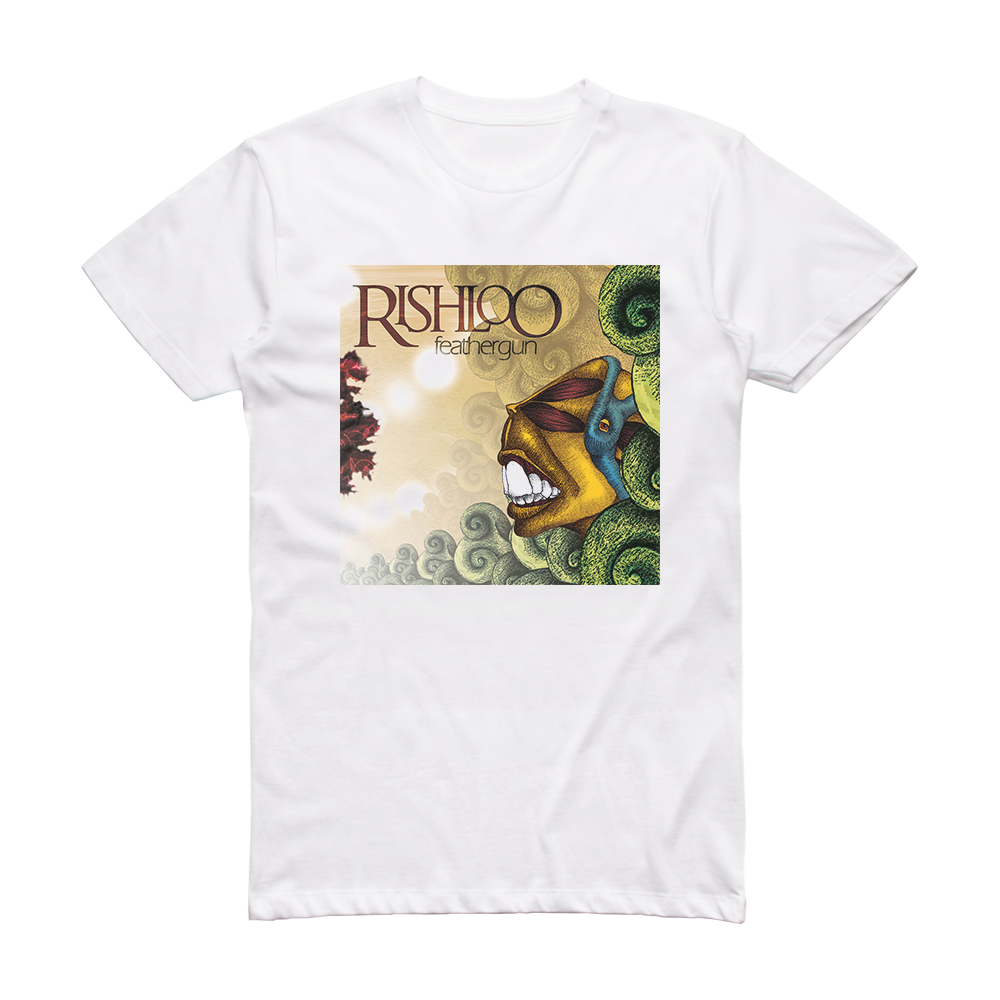 Rishloo Feathergun Album Cover T-Shirt White – ALBUM COVER T-SHIRTS