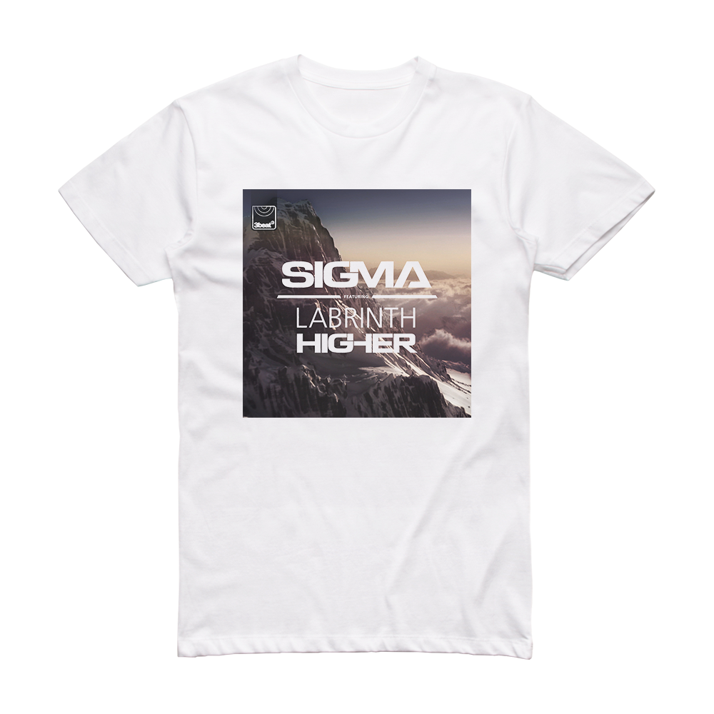 Sigma Higher Album Cover T-Shirt White – ALBUM COVER T-SHIRTS