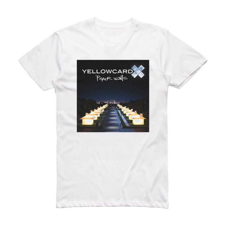 Yellowcard Paper Walls Album Cover T-Shirt White – ALBUM COVER T-SHIRTS