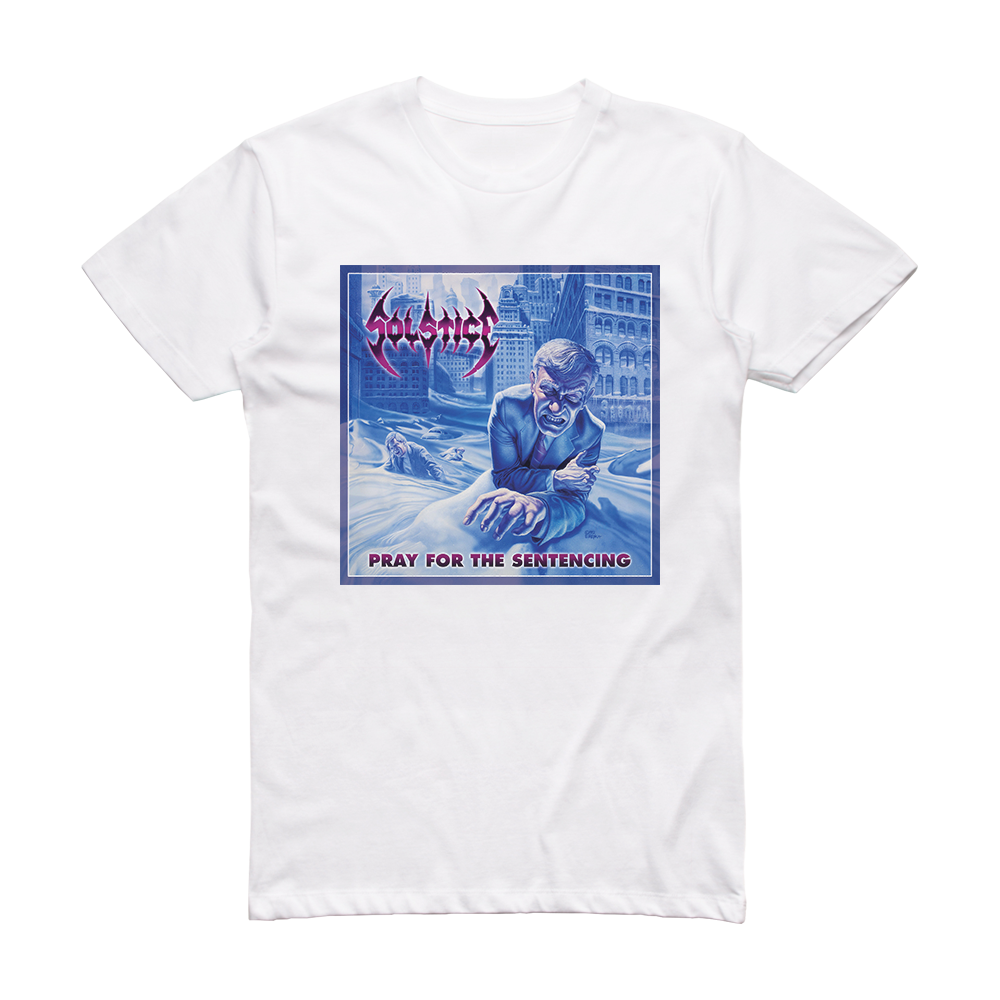 Solstice Pray For The Sentencing 2 Album Cover T-Shirt White – ALBUM ...
