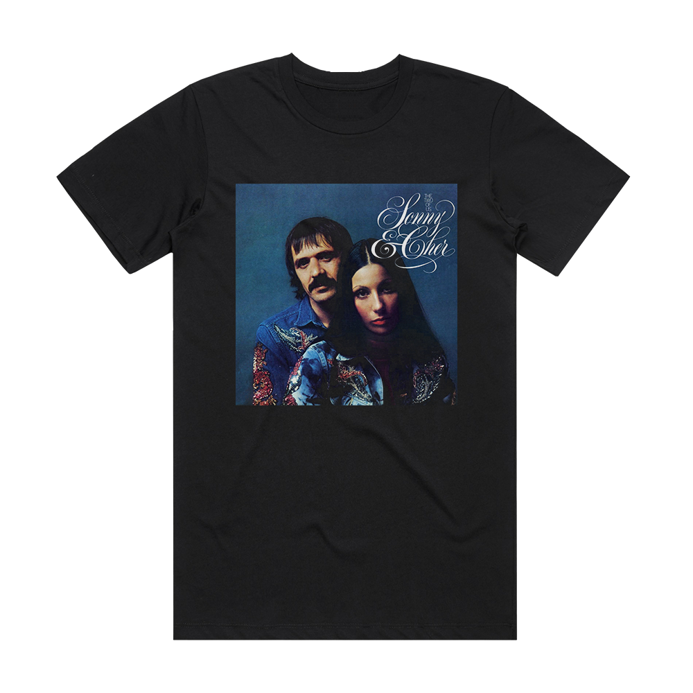 Sonny And Cher Sonny Chers Greatest Hits Album Cover T Shirt Black sonny-and-cher-sonny-chers-greatest-hits-album-cover-t-shirt-black