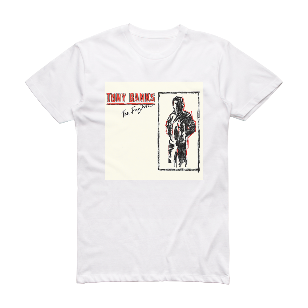 Tony Banks The Fugitive Album Cover T-Shirt White – ALBUM COVER T-SHIRTS