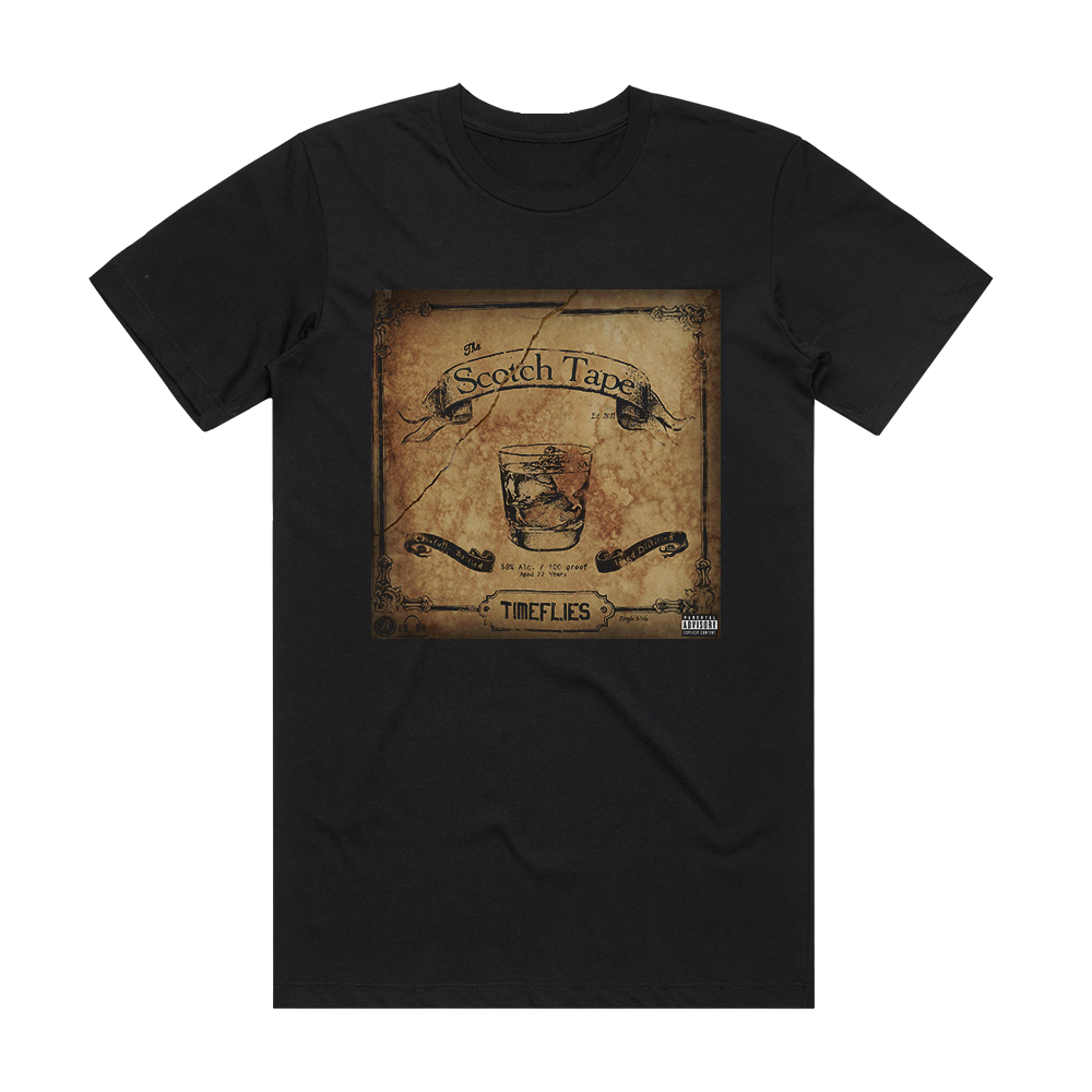 Timeflies The Scotch Tape Album Cover T-Shirt Black – ALBUM COVER T-SHIRTS
