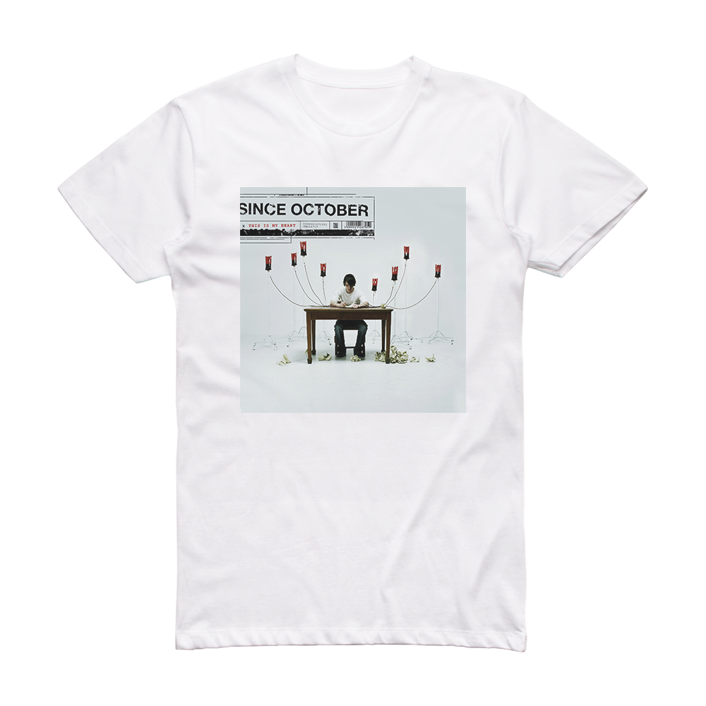 Since October This Is My Heart Album Cover T-Shirt White – ALBUM COVER ...