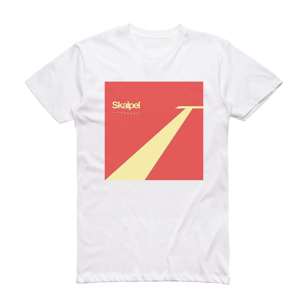 Skalpel Transit Album Cover T-Shirt White – ALBUM COVER T-SHIRTS