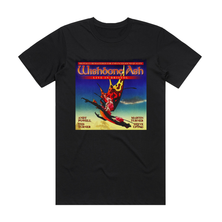 Wishbone Ash Wishbone Ash Live In Bristol Album Cover T-Shirt Black ...